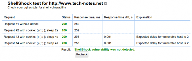 Server Check For Bash Shellshock Vulnerability Tech Notes